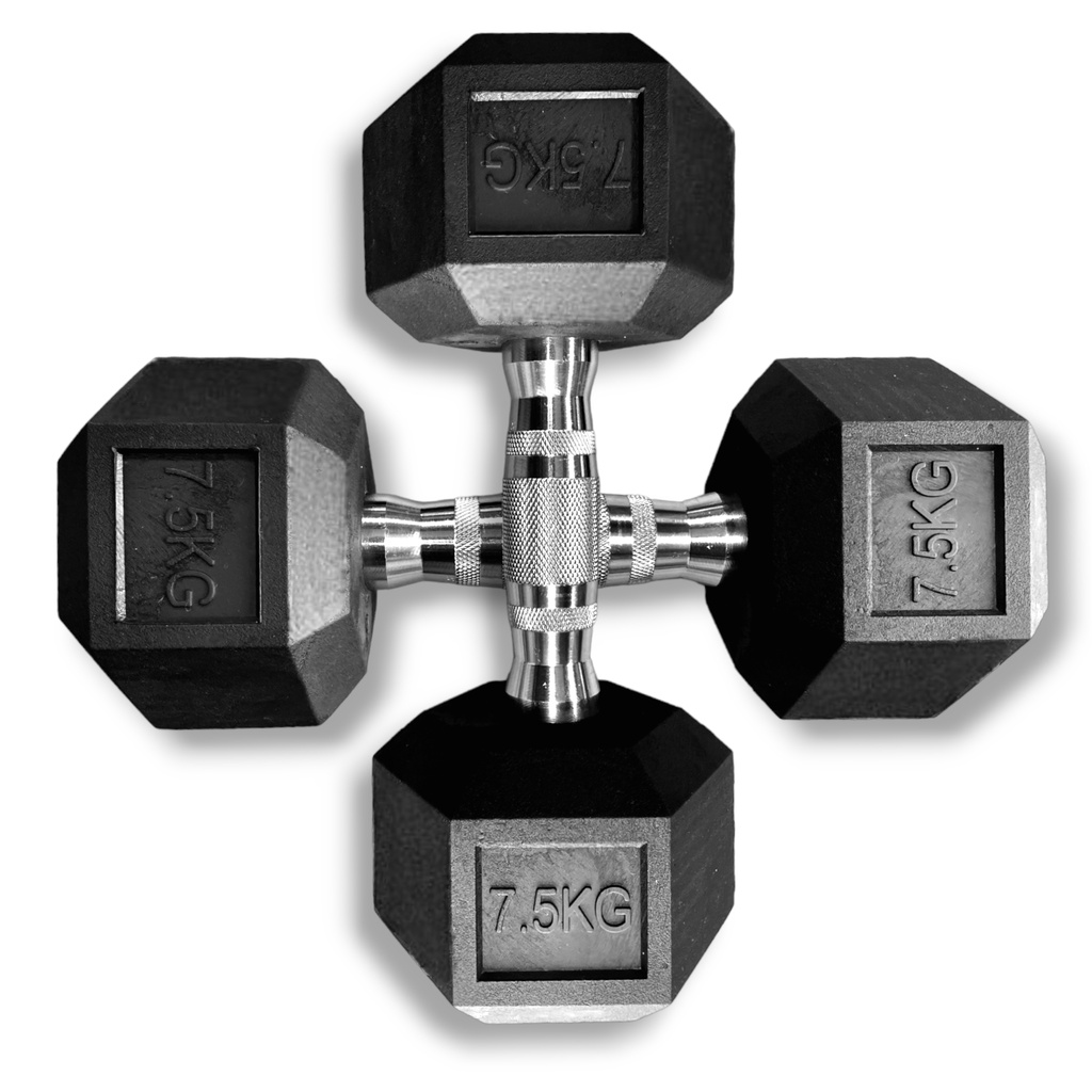 Infinité Par de Mancuernas Hexagonal de 7.5 kg Linea Economica IF-LEHK7 ...