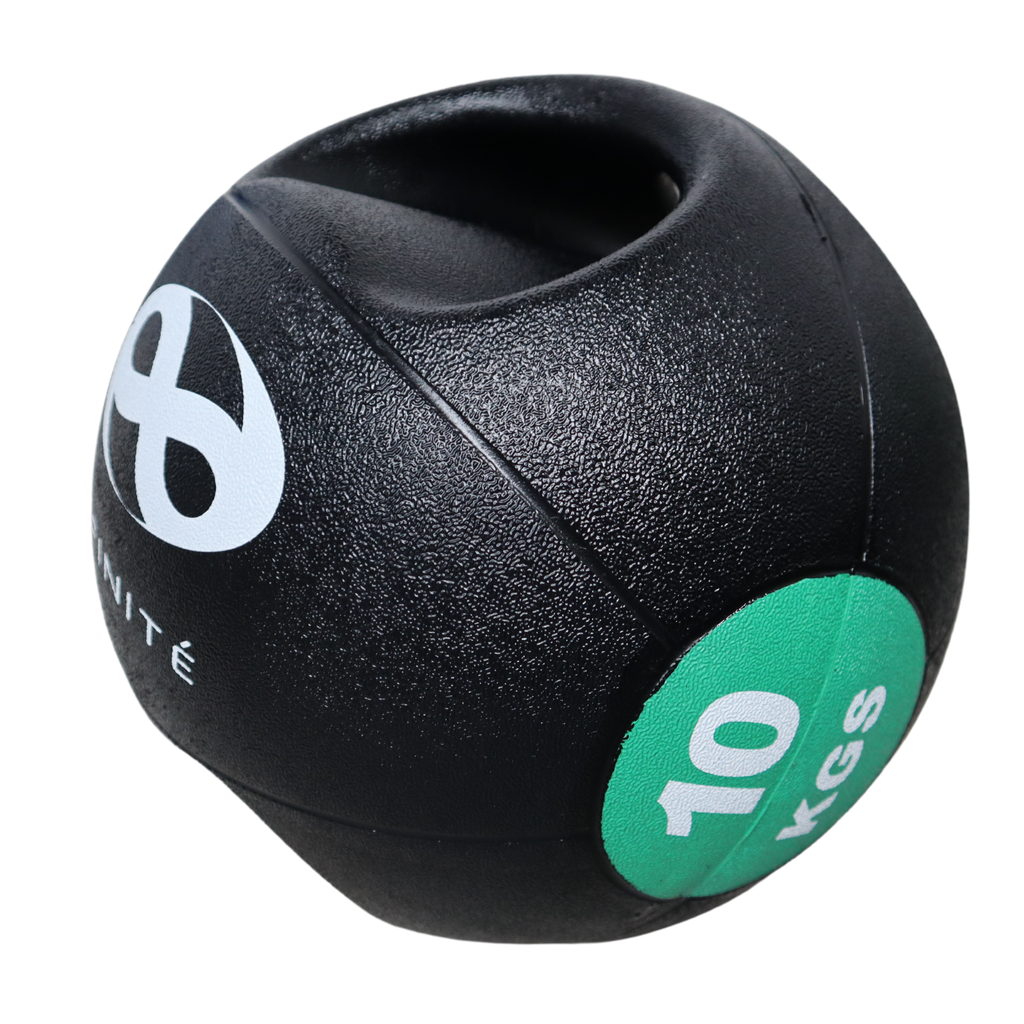 Infinité Balón medicinal con agarre 10kg/ Medicinal Ball with grip 10 ...